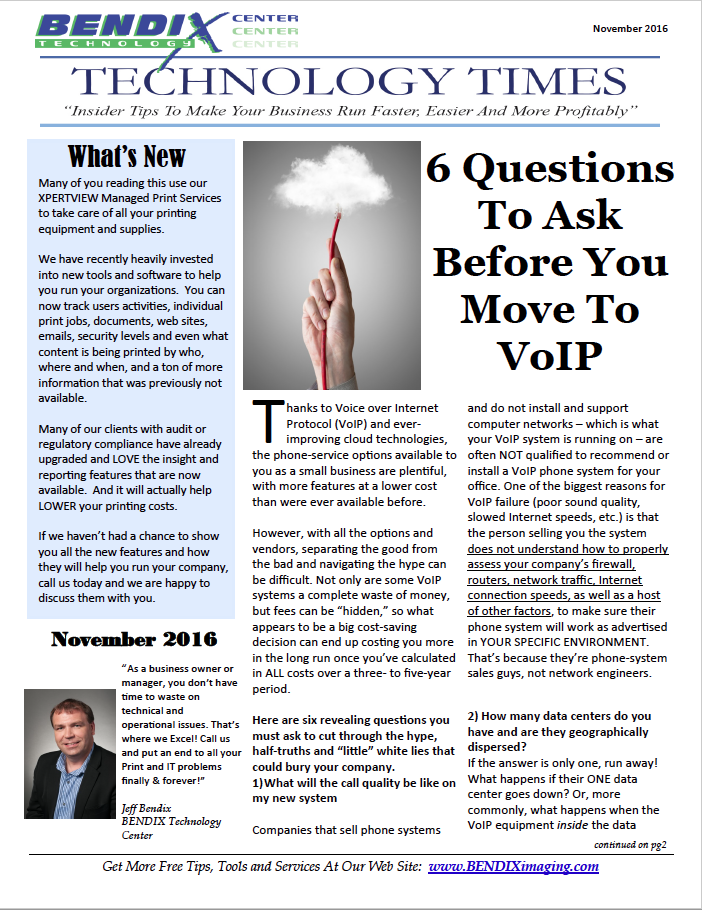 Newsletters | BENDIX imaging, Inc.